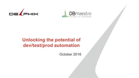 Unlocking The Potential Of Database Automation Ppt