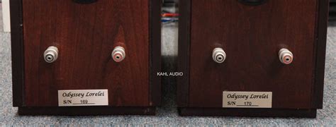 Odyssey Audio Lorelei Floorstanding Speakers Positive Reviews 2 900 Msrp Kahl Audio