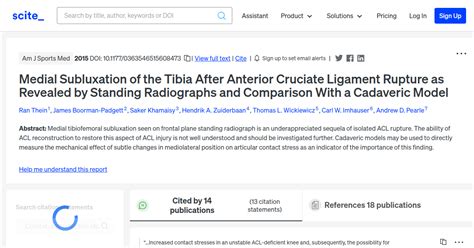 Medial Subluxation Of The Tibia After Anterior Cruciate Ligament Rupture As Revealed By Standing