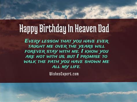 40 Happy Birthday Dad In Heaven Wishes