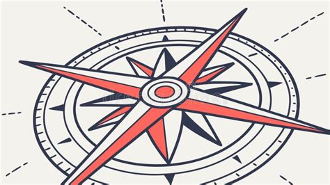Abstract Compass Rose With Motion Lines Vector Illustration Guidance Vector Design Generative