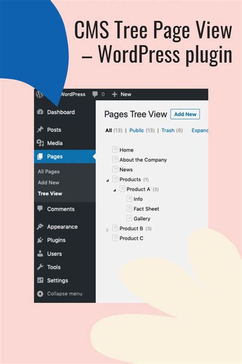 Cms Tree Page View Wordpress Plugin Plugins Wordpress Plugins