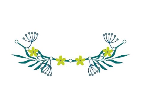 Premium Vector Vector Illustration Of Floral Frame Vignette