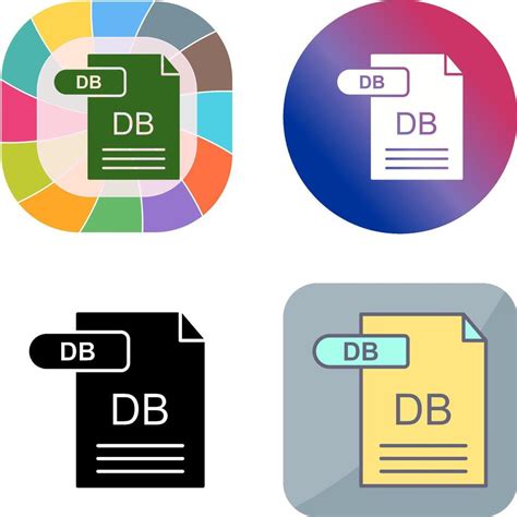 db icon design 44894588 vector art at vecteezy
