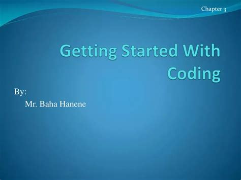 PPT - Getting Started With Coding PowerPoint Presentation, free download - ID:4305875