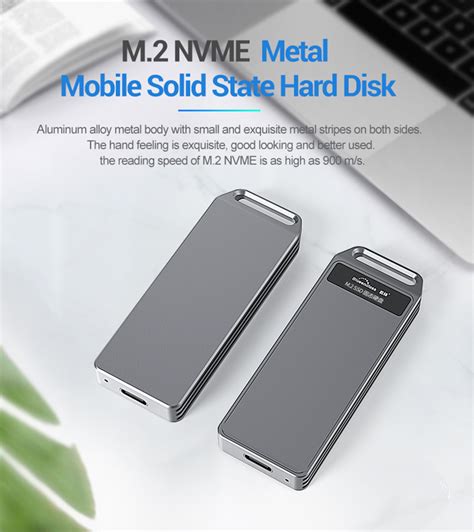 Aluminum M Nvme Ssd Case Tb Usb High Speed Portable M Nvme Ssd Enclosure Ssd Case M
