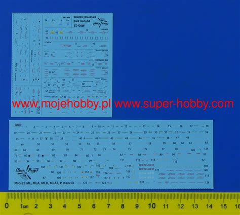 MiG ML MLA MLD P MLAE Standard Stencils For CP Kits And Other Clear Prop Models D