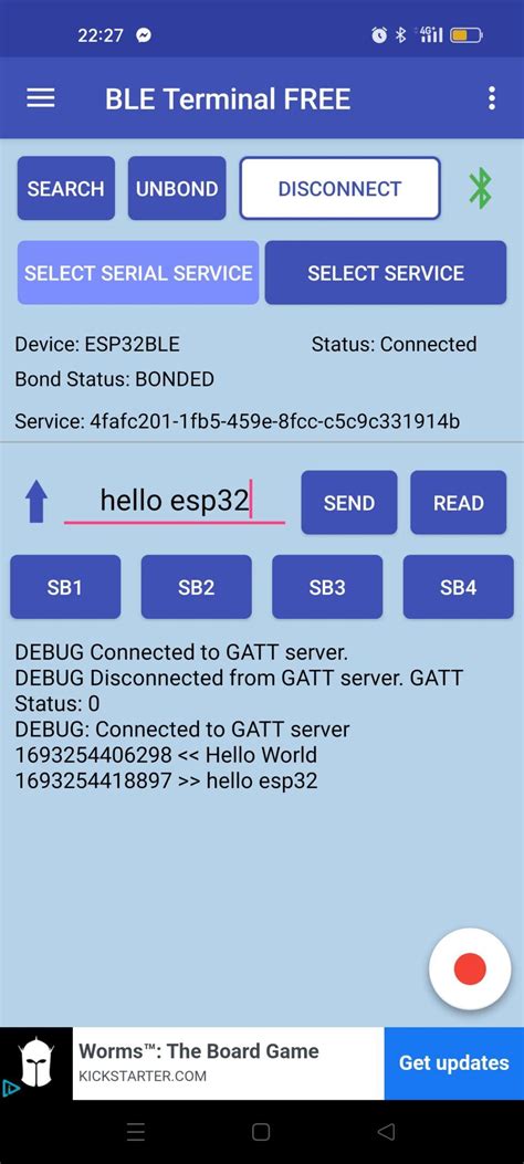 Ble Communication With Esp32 • Aranacorp