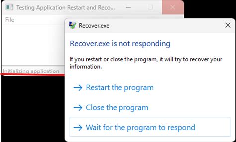 Winapi How To Trigger Windows Error Recovery For Sure Stack Overflow