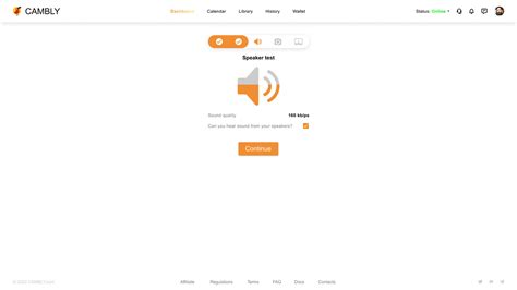 ux and ui dashboard for the cambly e learning web app behance