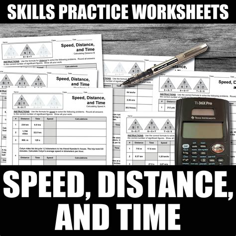 Calculating Speed Distance And Time Worksheets Printable And Digital Classful