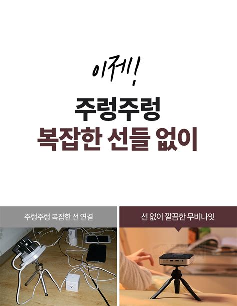 프로젝터매니아 무비나잇 Hd해상도 화면을 더 선명하게 배터리내장 미니빔프로젝터 가정용 캠핑용 휴대용 감도 깊은 취향 셀렉트샵 29cm