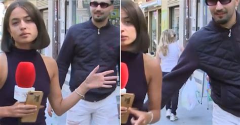 [영상] 생중계 하던 리포터 성추행한 스페인 남성 붙잡혀