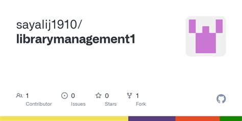 GitHub Sayalij Librarymanagement