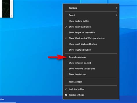 how to cascade all your windows on windows 10