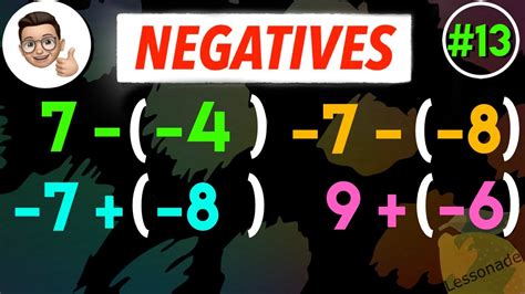 Adding And Subtracting Integers Using A Simple Method Lessonade Youtube