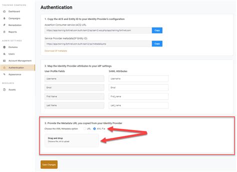 Authentication Configuring Saml2 Single Sign On Security Awareness And Training 23 4 1