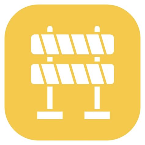 Premium Vector Traffic Barrier Vector Illustration