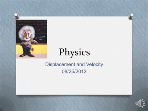 Distance And Displacement Pptx Physics Science