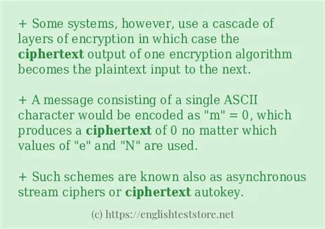 In Sentence Examples Of Ciphertext Englishteststore Blog