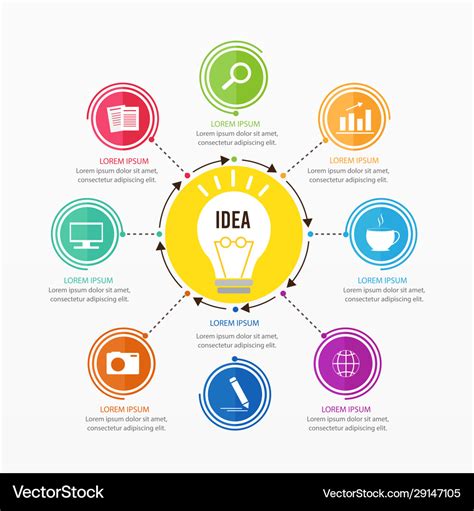 Business And Brainstorming Infographic Design Vector Image