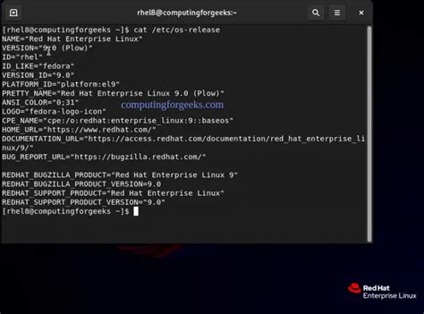 How To Upgrade To RHEL 9 From RHEL 8 Linux ComputingForGeeks