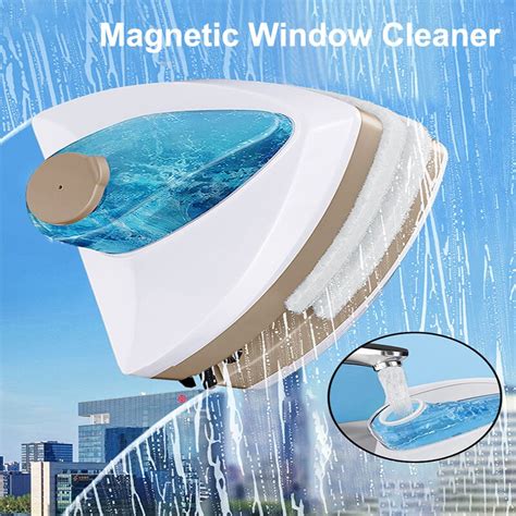 창 청소 자석 브러시 양면 자동 물 배출 와이퍼 유리 창 브러시 특수 창 청소 도구 Aliexpress