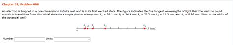 Solved Chapter 39 Problem 008 An Electron Is Trapped In A