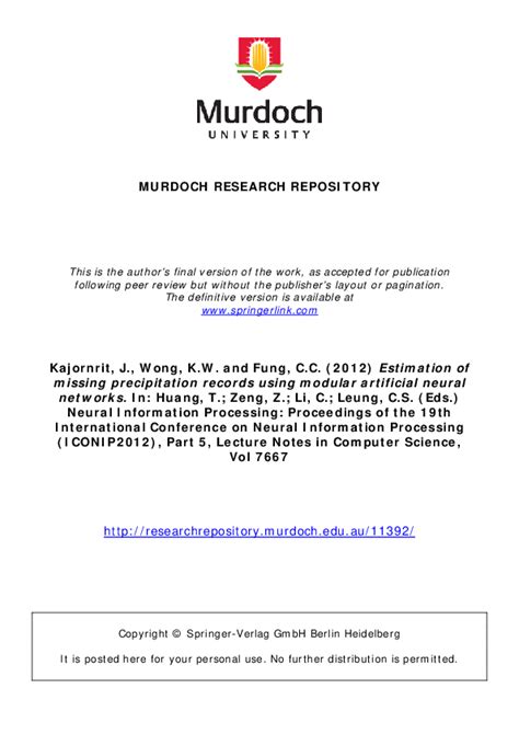 pdf modular artificial neural networks