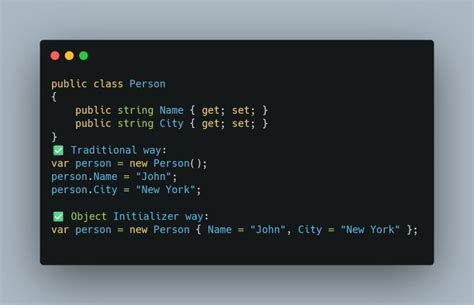 How To Use Object Initializers In C Gomathi Karnan Posted On The