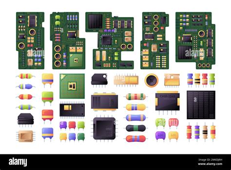 Semiconductor Circuit Boards Hardware Computer Components Microchip