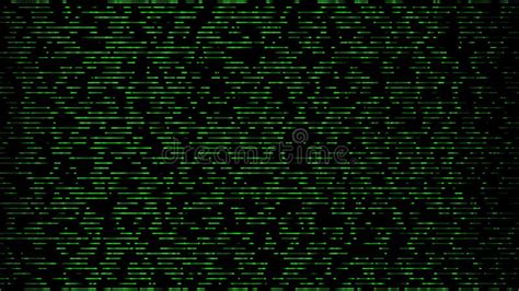 Abstract Big Data Visualization Green Flow Of Data As Numbers Strings