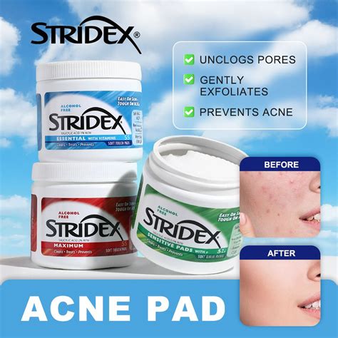 Stridex Acne Control Pads With Salicylic Acid Sensitive 55s Exp 20261
