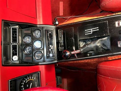 1979 Corvette C3 4 Speed Manual Transmission Red With Red Interior