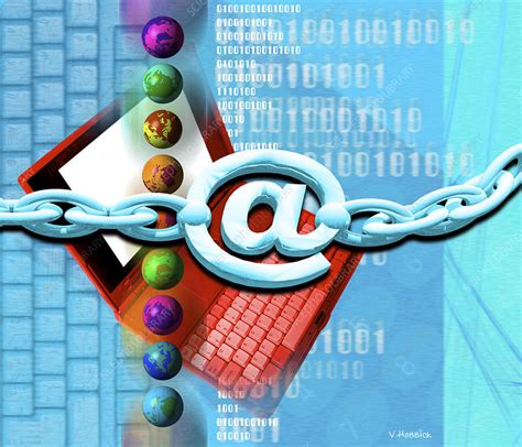 Conceptual Computer Artwork Of Internet Security Stock Image T465