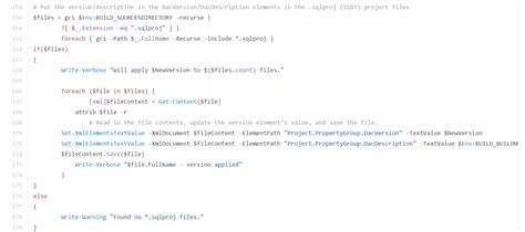 Versioning Your Database Packages Dacpac With The New Build