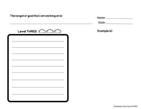 Customizable Learning Target Template By Teach As We Grow Tpt