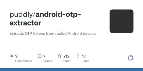 github puddly android otp extractor extracts otp tokens from rooted