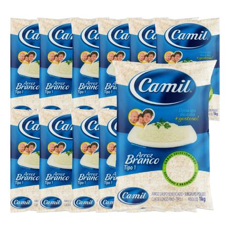 Arroz Branco Tipo 1 Camil 1kg Fardo Com 10un Shopee Brasil