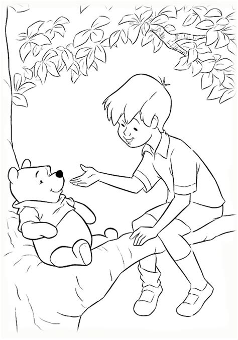 Раскраска Винни Пух