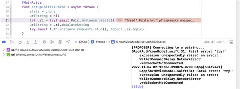 walletconnectswiftv2 exampleapp cannot pair · walletconnect