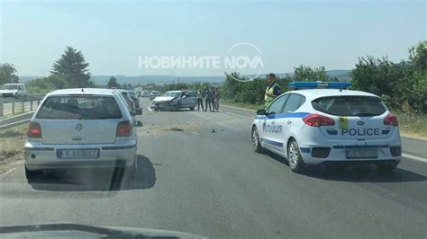Катастрофа затруднява движението по АМ Хемус край Варна ВИДЕО СНИМКИ Nova