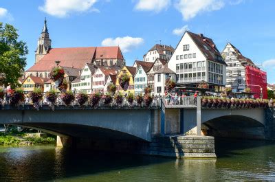 The Neckar River In Tubingen Germany Jigsaw Puzzle In Bridges Puzzles