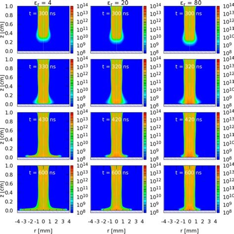 Cross Section Of Spatial Distribution Of Species Densities In The