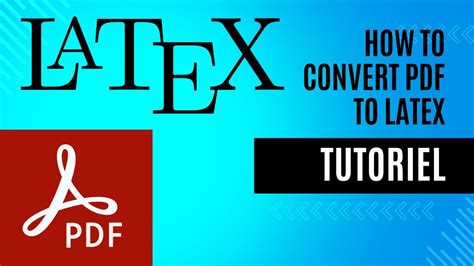 convert pdf to latex youtube