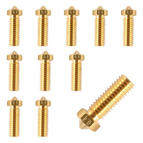 10 Pezzi Ugelli In Ottone Parti Di Stampante 3d Ugelli Della Stampante