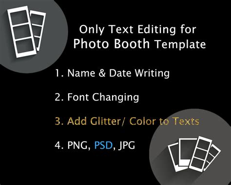 Add Text Change Texts Font Change Glitter Text Neon Texts Request Darkroom Booth XBDR File