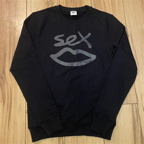 Sex Skateboards Tonal Black Jumper Size Depop
