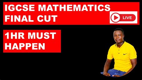 Edexcel Igcse Mathematics A 4ma1 Paper 1h And 1hr May June 2024 Youtube