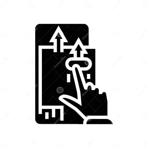 Parallax Scrolling Ux Ui Design Glyph Icon Vector Illustration Stock Vector Illustration Of